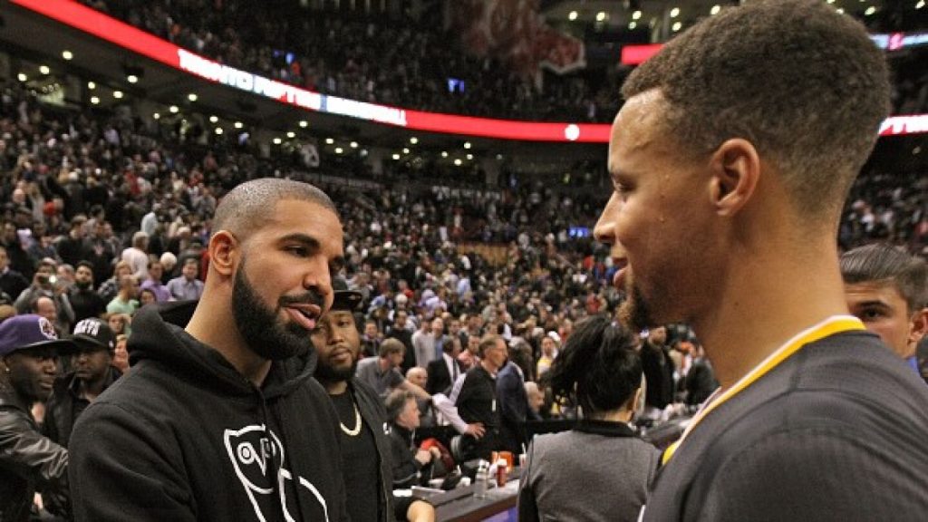 Drake Daps Up Steph Curry Courtside Amid LeBron James Drama: NBA Friendships Unfold ...
